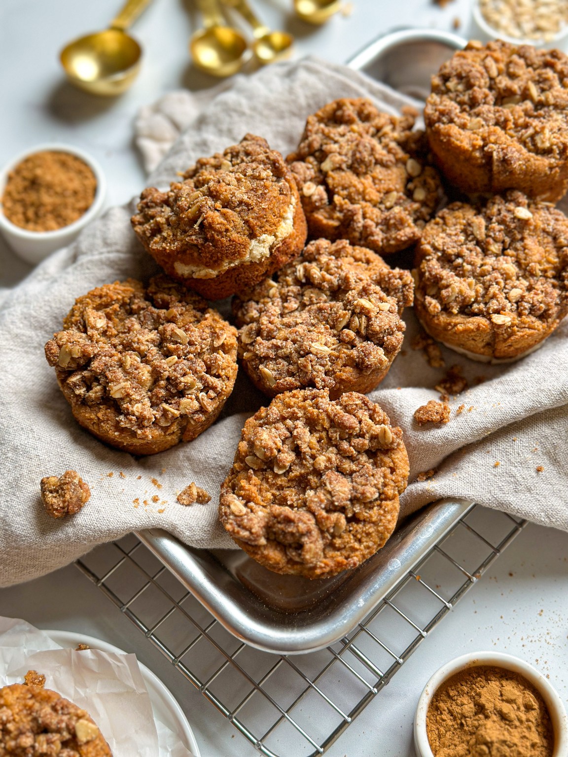 Sweet Potato Muffins with Cream Cheese Filling - Jackfruitful Kitchen