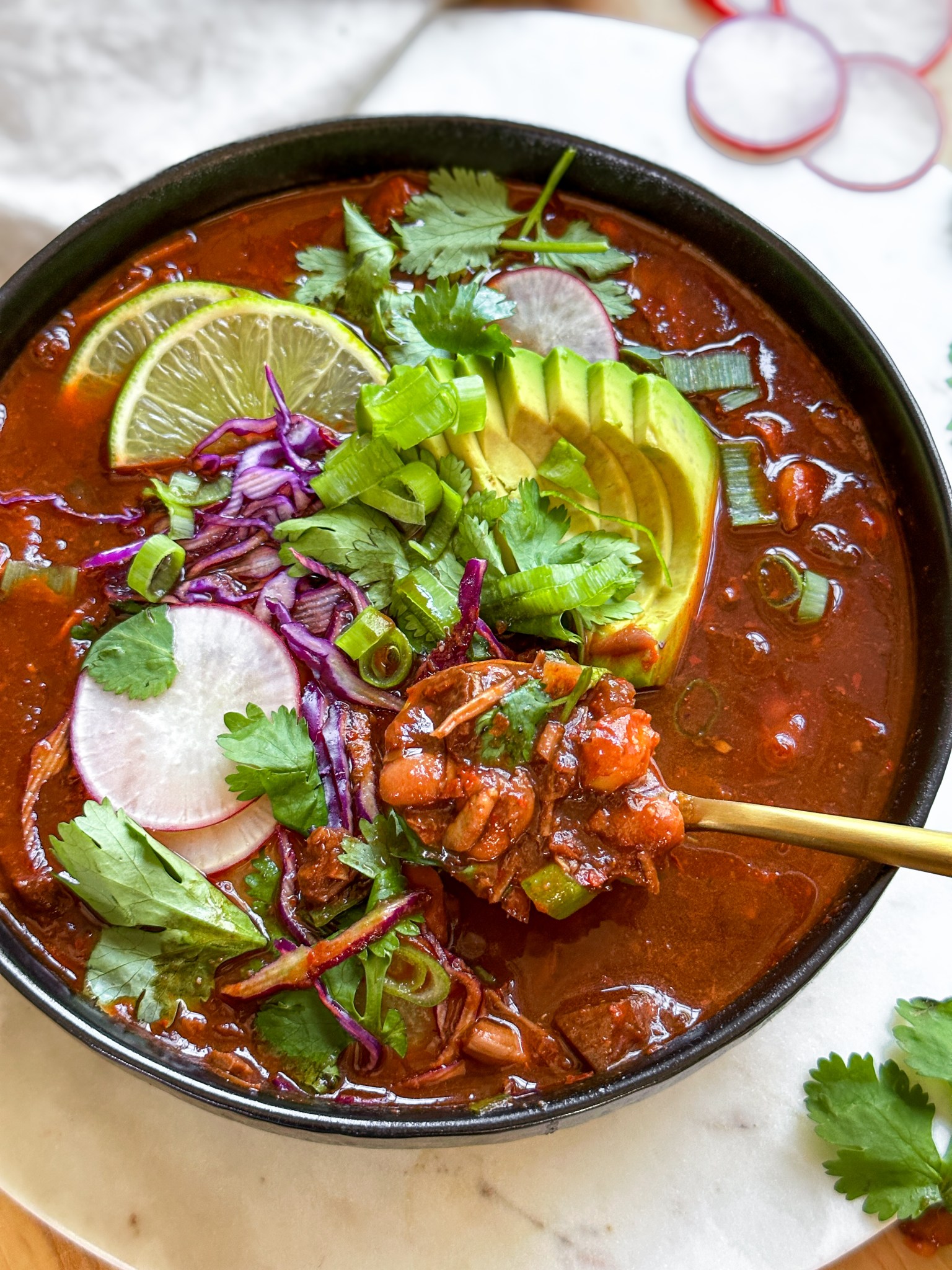 Vegan Pozole Rojo - Jackfruitful Kitchen