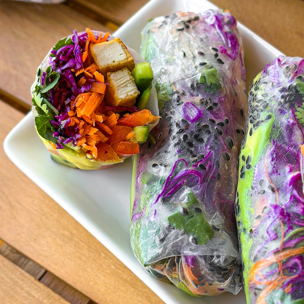 Rainbow Summer Rolls - Jackfruitful Kitchen
